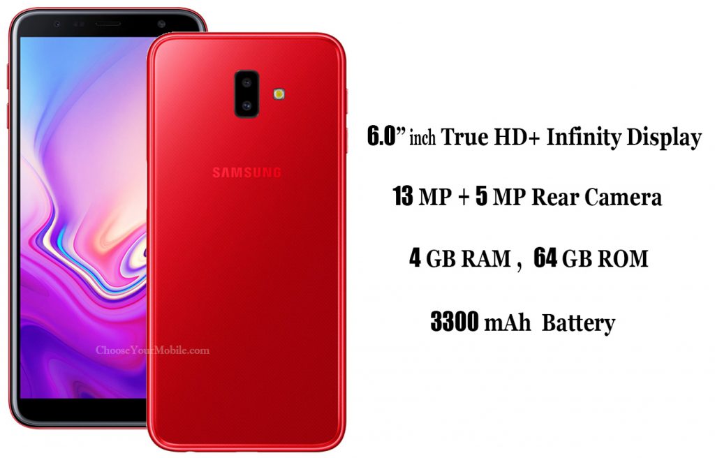 Samsung Galaxy J6 Plus - Specifications - Choose Your Mobile