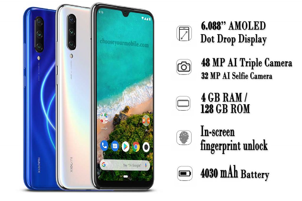 Mi A3 (M1906F9SH) - Specifications - Choose Your Mobile