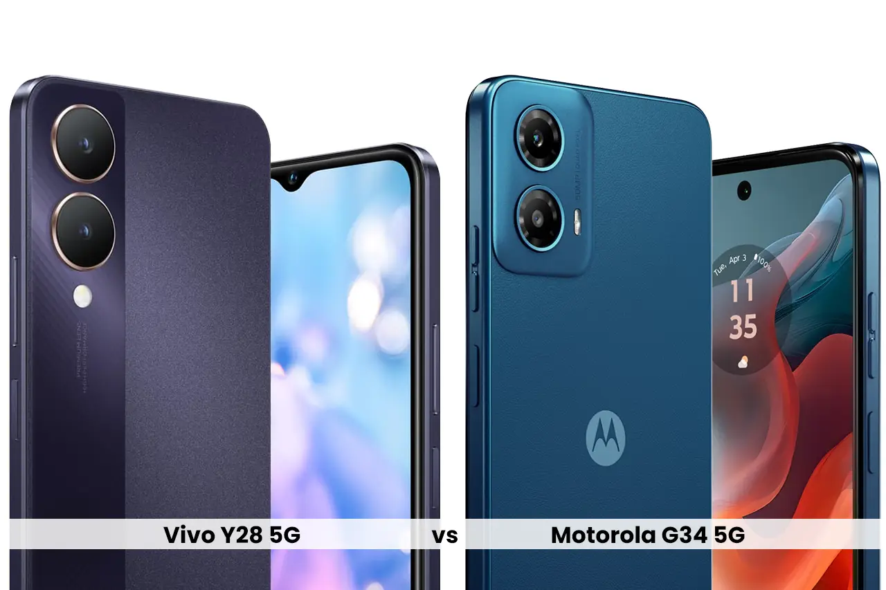 Vivo Y28 5G vs Motorola G34 5G Comparison
